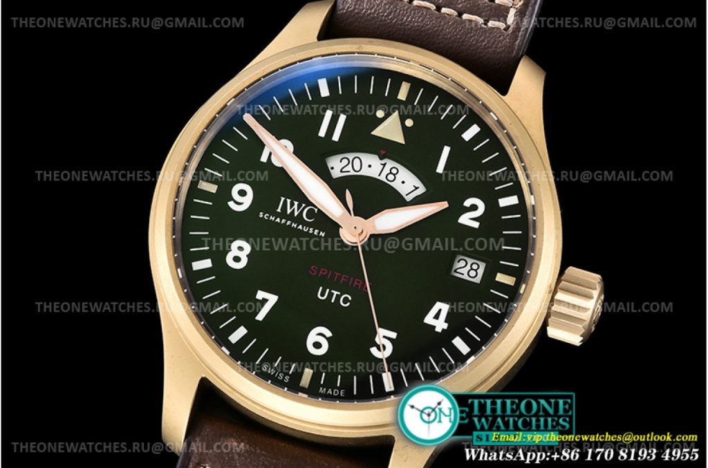 Replica IWC Pilot UTC Spitfire Ed MJ271 BR/LE Grn ZF 1:1 A2836 – Best ...