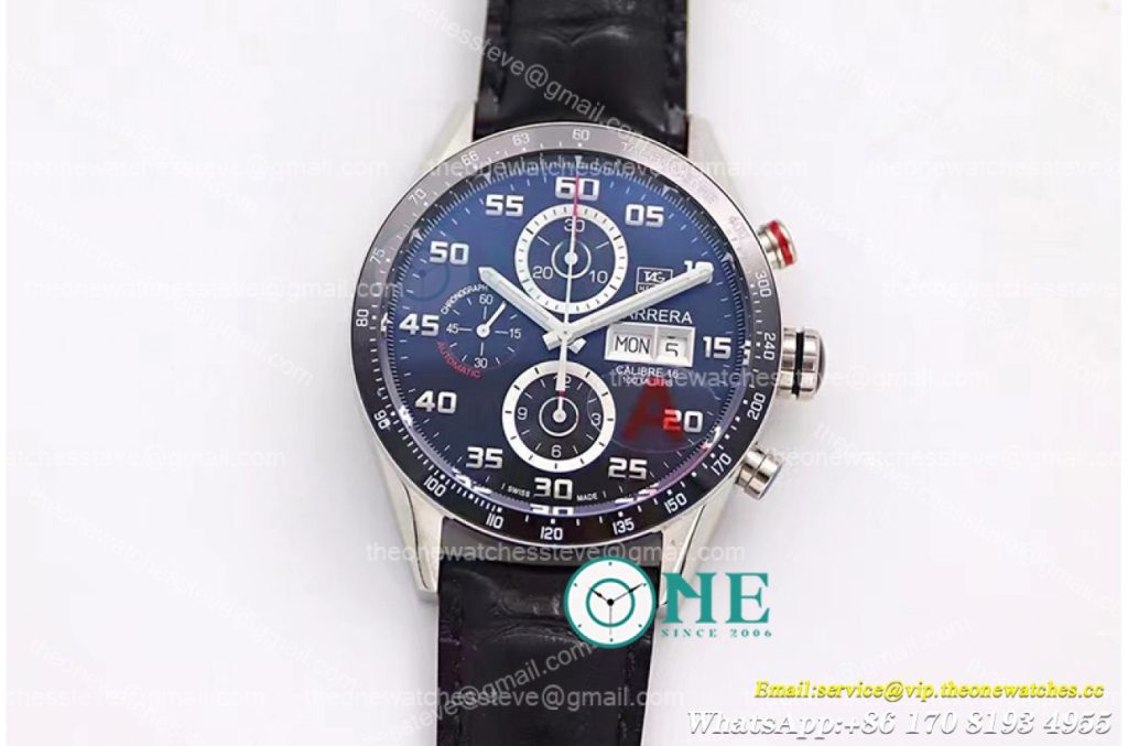 Replica Tag Heuer Carrera 43mm Limited SS/LE V6F Black Calibre 16 ...